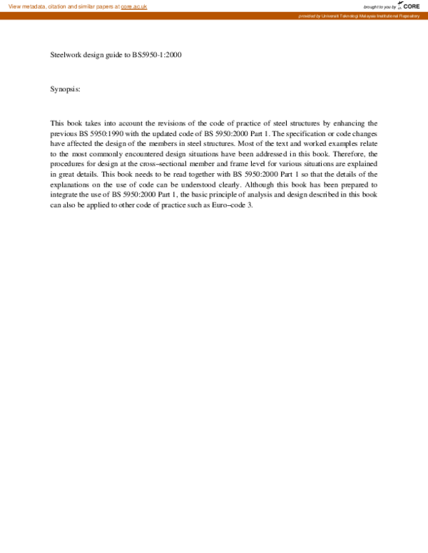 (PDF) Steelwork design guide to BS5950-1:2000