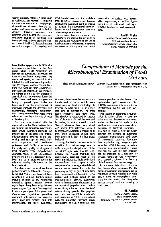 (PDF) Compendium of methods for the microbiological examination of ...