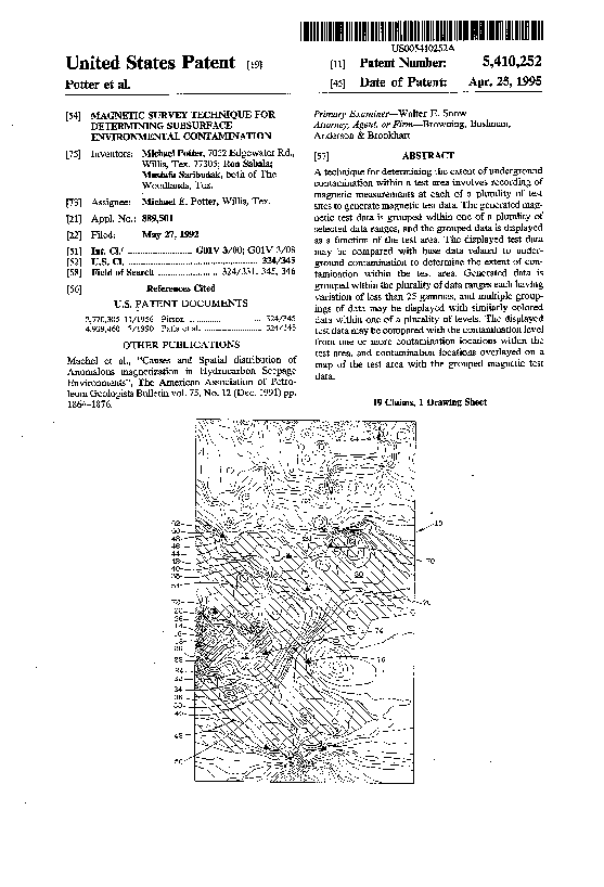 Pdf Magnetic Survey Technioue For Determining Subsurface