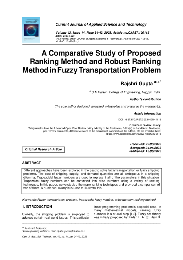 (PDF) A Comparative Study of Proposed Ranking Method and Robust Ranking ...