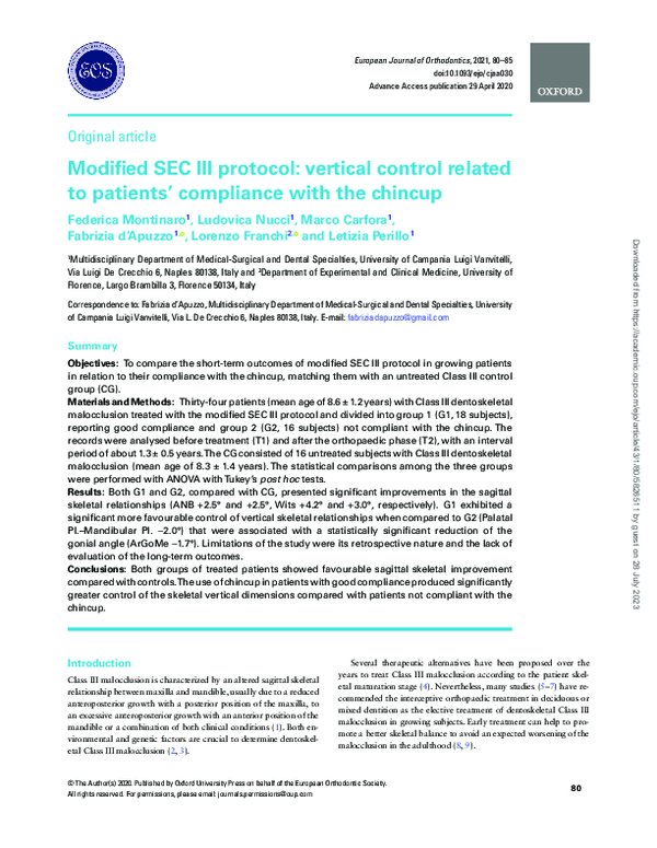 (PDF) Modified SEC III protocol: vertical control related to patients ...