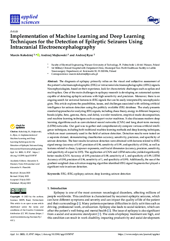 (PDF) Implementation of Machine Learning and Deep Learning Techniques for the Detection of ...