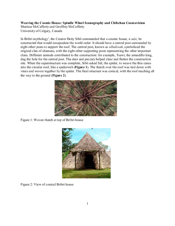 (PDF) Weaving the Cosmic House: Spindle Whorl Iconography and Chibchan ...