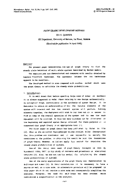 (PDF) Flow graph development method