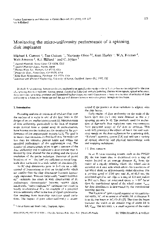 (PDF) Monitoring the micro-uniformity performance of a spinning disk ...