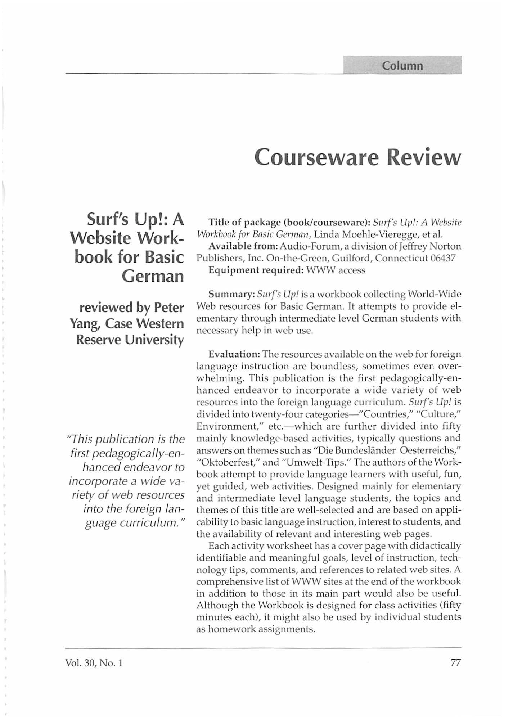 (PDF) Courseware Review