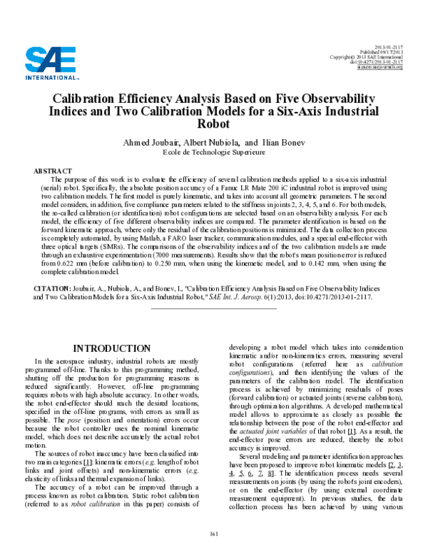 (PDF) Calibration Efficiency Analysis Based on Five Observability Indices and Two Calibration ...