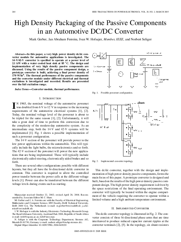 (PDF) High Density Packaging of the Passive Components in an Automotive ...