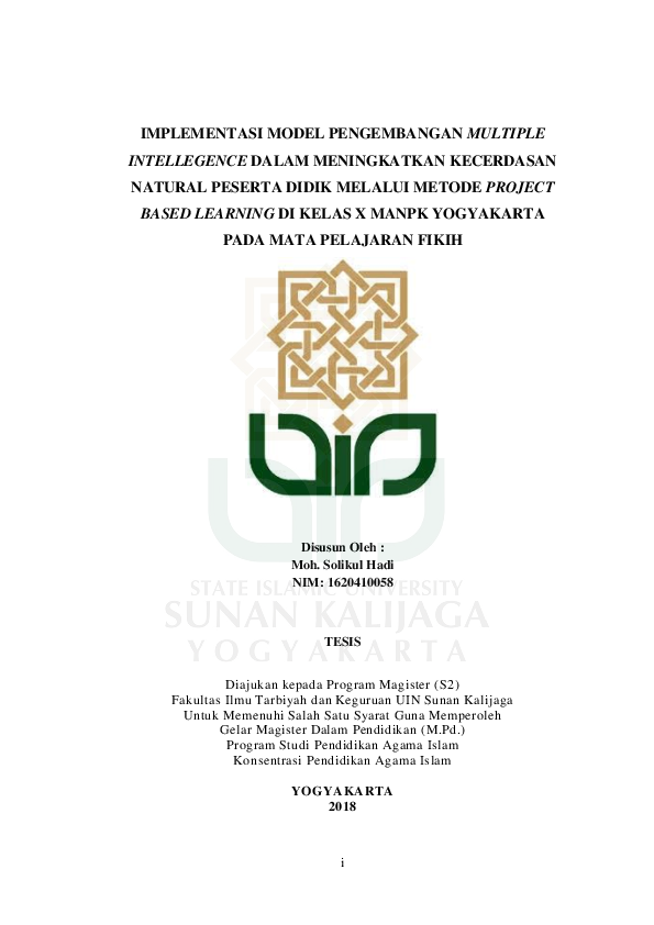 (PDF) Implementasi Model Pengembangan Multiple Intellegence Dalam Meningkatkan Kecerdasan ...