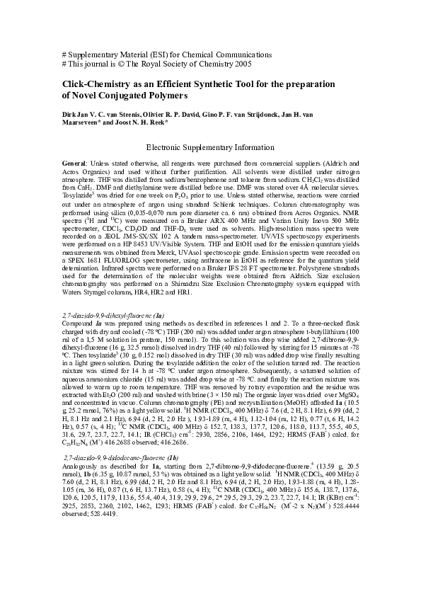 (PDF) Click-chemistry as an efficient synthetic tool for the ...