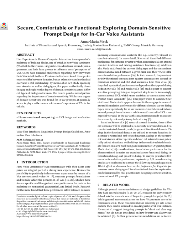 (PDF) Secure, Comfortable or Functional: Exploring Domain-Sensitive ...