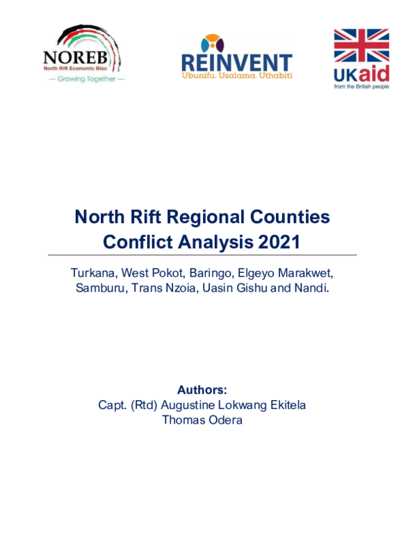 (PDF) North Rift Regional Counties Conflict Analysis 2021