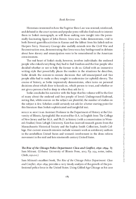 (PDF) The Rise of the Chicago Police Department: Class and Conflict ...