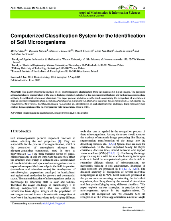 (PDF) Computerized classification system for the identification of soil ...