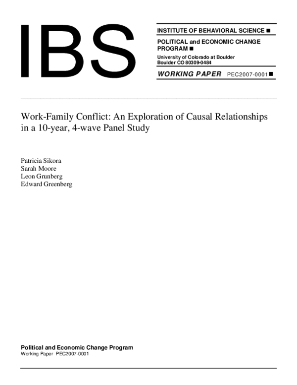 (PDF) in a 10-year, 4-wave Panel Study