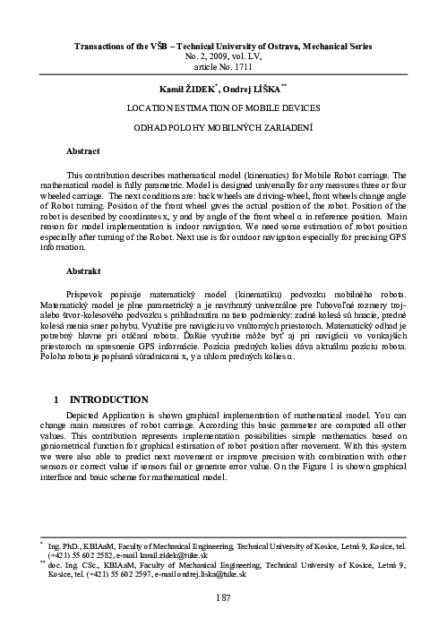 (PDF) Location Estimation of Mobile Devices