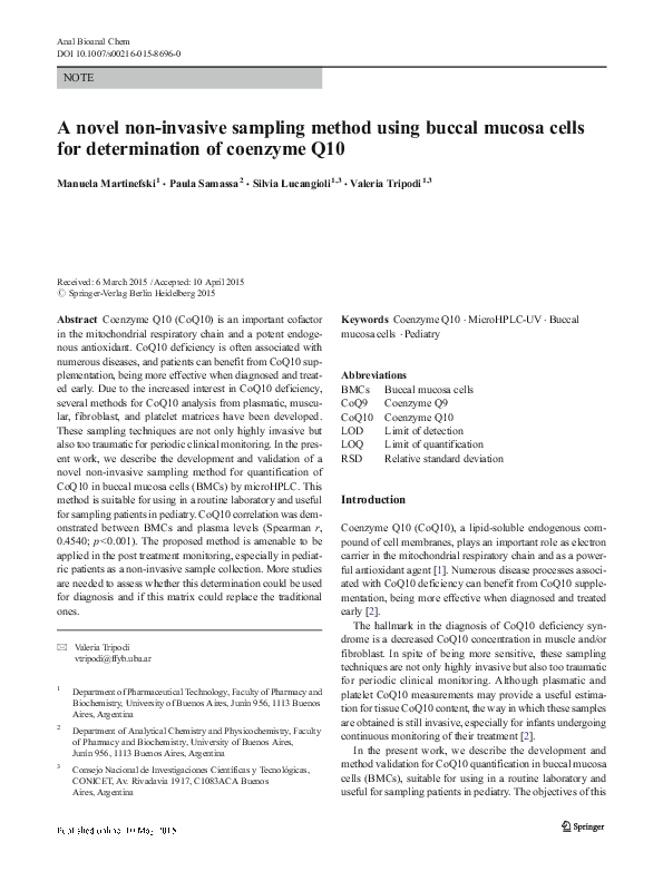 (PDF) A novel non-invasive sampling method using buccal mucosa cells ...
