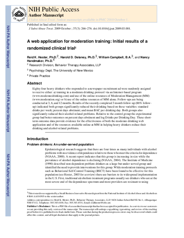(PDF) A web application for moderation training: Initial results of a ...