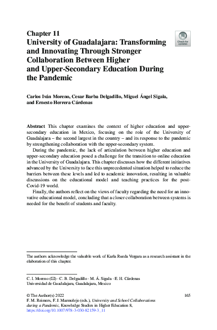 (PDF) University of Guadalajara: Transforming and Innovating Through ...