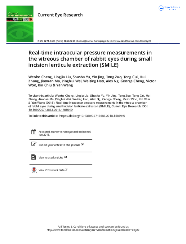 (PDF) Real-Time Intraocular Pressure Measurements in the Vitreous ...