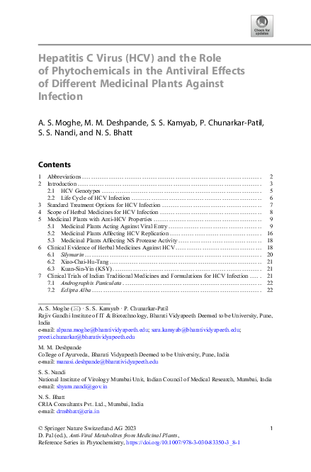 (PDF) Hepatitis C Virus (HCV) and the Role of Phytochemicals in the Antiviral Effects of ...