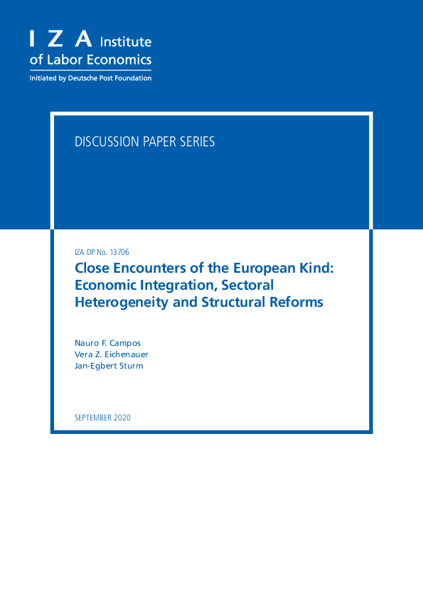 (PDF) Close encounters of the European kind: Economic integration ...