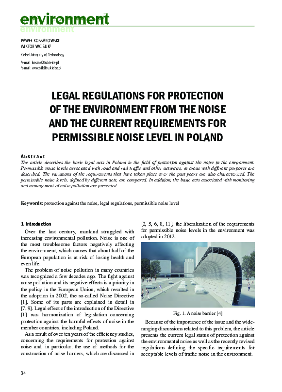 (PDF) Legal regulations for protection of the environment from the ...