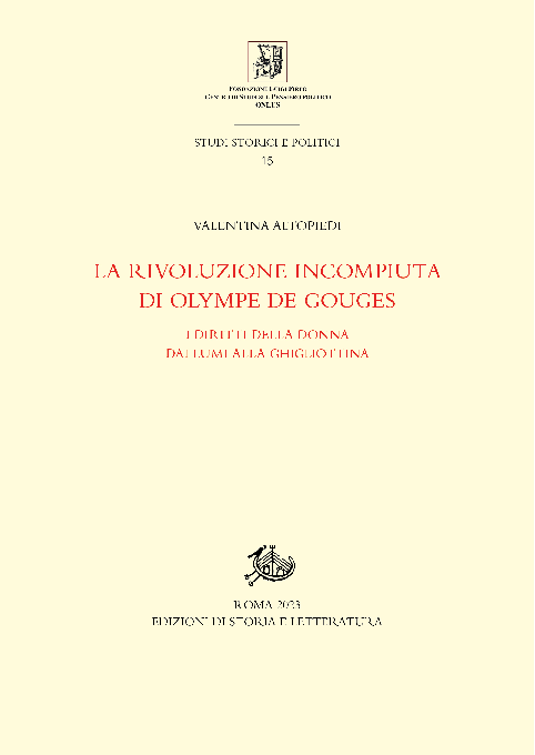 (PDF) La rivoluzione incompiuta di Olympe de Gouges. I diritti della ...
