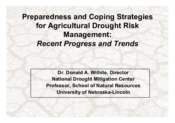(PDF) Preparedness and Coping Strategies for Agricultural Drought Risk ...