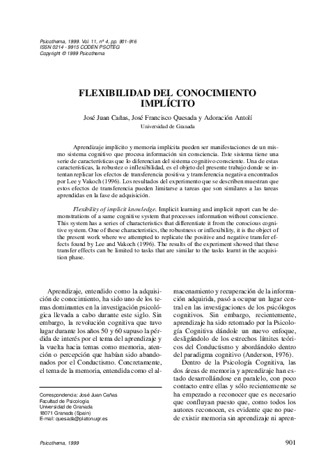 (PDF) Flexibilidad Del Conocimiento Impl cito