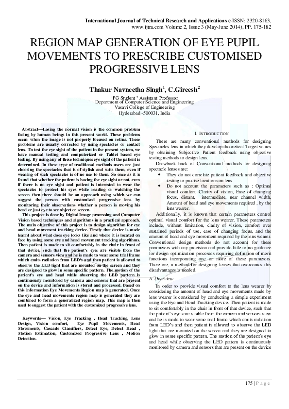 (PDF) Region Map Generation of Eye Pupil Movements to Prescribe ...
