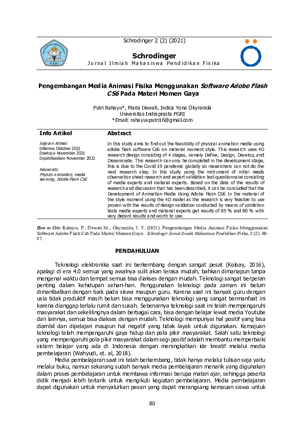 (PDF) Pengembangan Media Animasi Fisika Menggunakan Software Adobe ...
