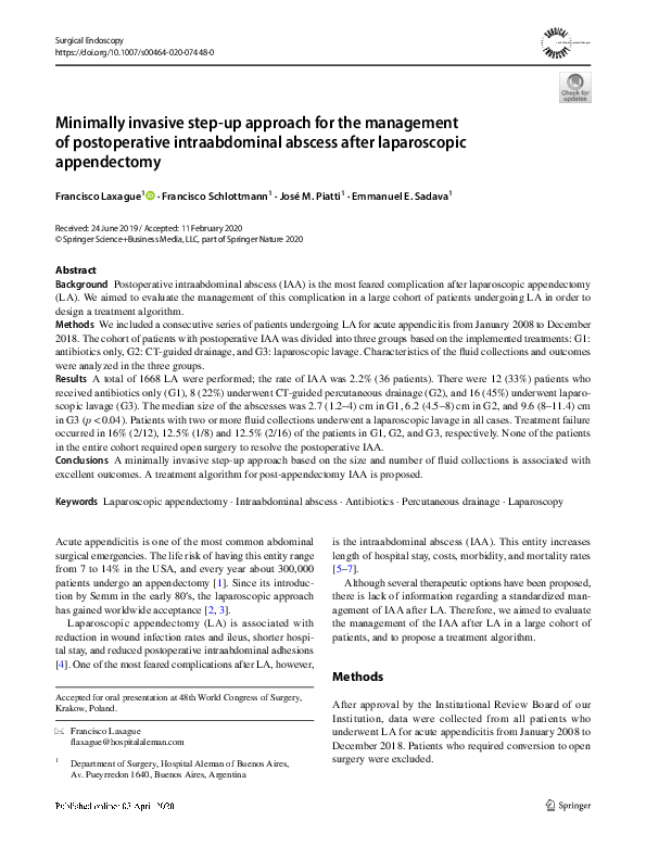 (PDF) Minimally invasive step-up approach for the management of ...