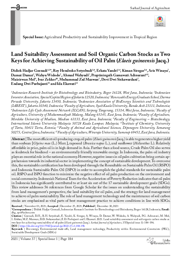 (PDF) Land Suitability Assessment and Soil Organic Carbon Stocks as Two Keys for Achieving ...