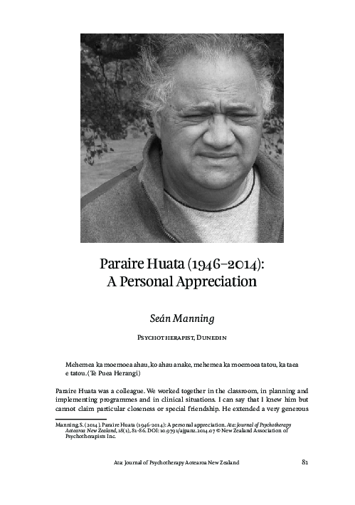 (PDF) Paraire Huata (1946-2014)