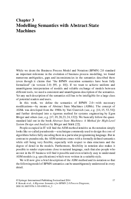 (PDF) A Rigorous Semantics for BPMN 2.0 Process Diagrams
