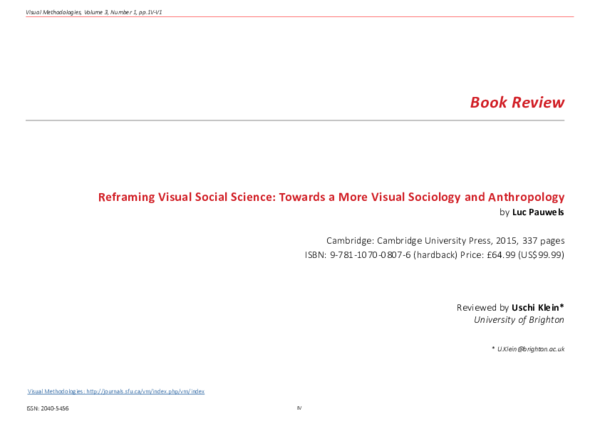 (PDF) Reframing Visual Social Science