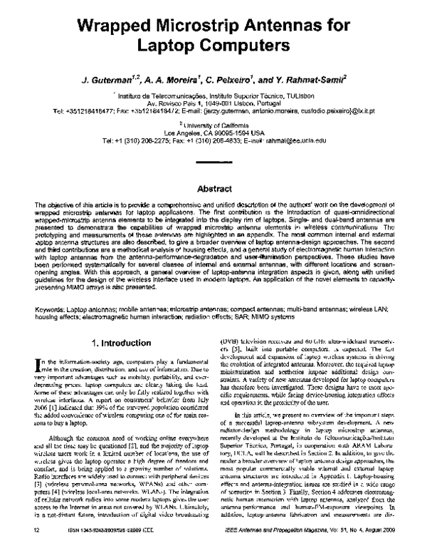 (PDF) Wrapped Microstrip Antennas for Laptop Computers