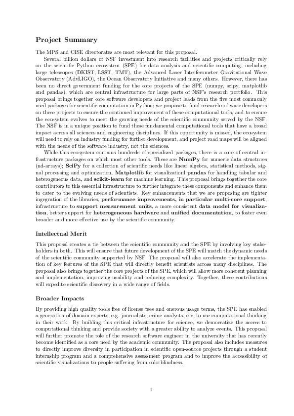 Pdf Mid Scale Research Infrastructure The Scientific Python Ecosystem