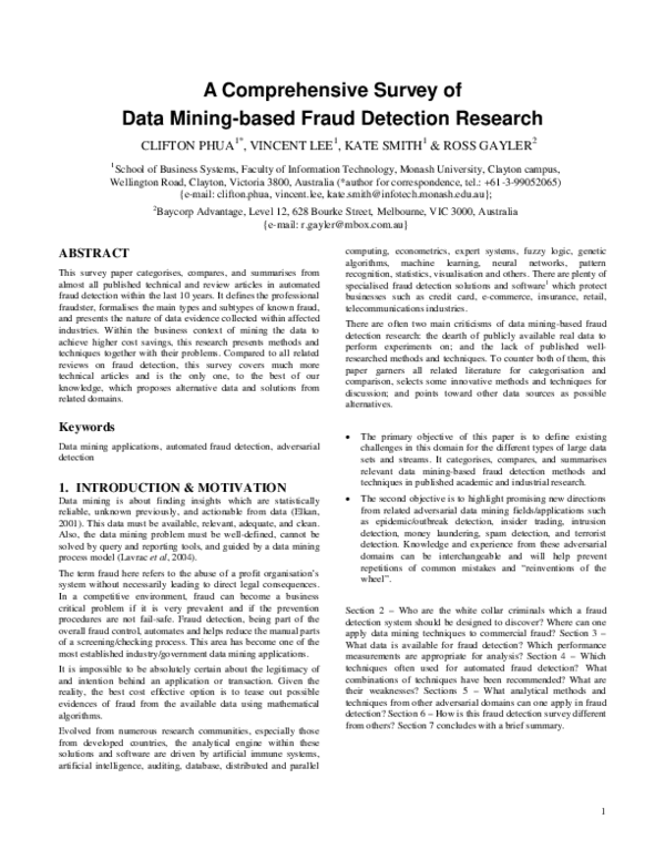 (PDF) Identifying the signs of fraudulent accounts using data mining techniques