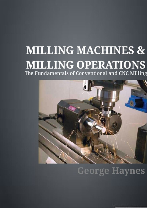 (PDF) Milling Machines Milling Operations - George Haynes