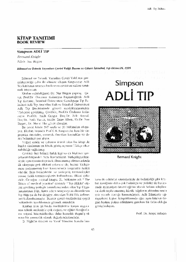 (PDF) Simpson ADLİ TIP