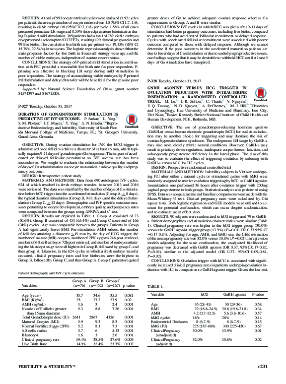 (PDF) GnRH agonist versus HCG trigger in ovulation induction with ...