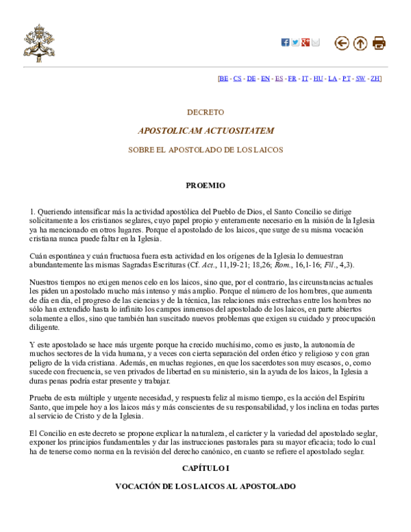 (PDF) CVII Apostolicam Actuositatem