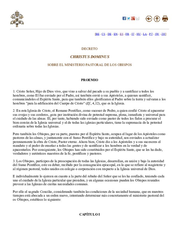(PDF) CVII Christus Dominus 1965