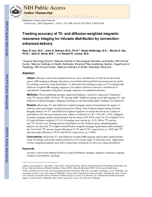 (PDF) Tracking accuracy of T2- and diffusion-weighted magnetic ...
