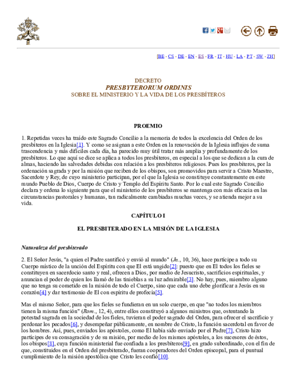 (PDF) CVII Presbyterorum Ordinis