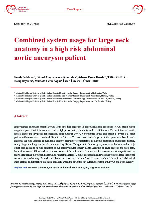 (PDF) Combined system usage for large neck anatomy in a high risk ...