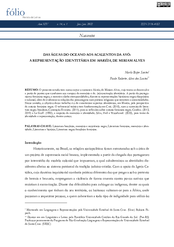 (PDF) Das Águas Do Oceano Aos Acalentos Da Avó | Marla Santos ...
