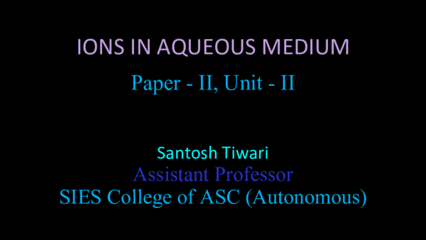 (PPT) Ions in Aqueous Medium